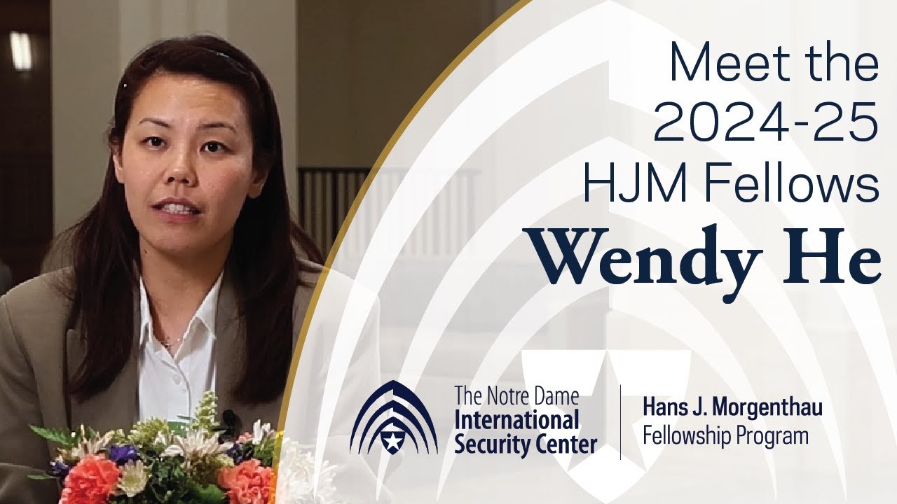 Meet Wendy He | NDISC Hans J. Morgenthau Fellow - YouTube