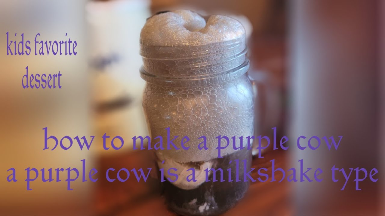 How to make a Purple cow - YouTube