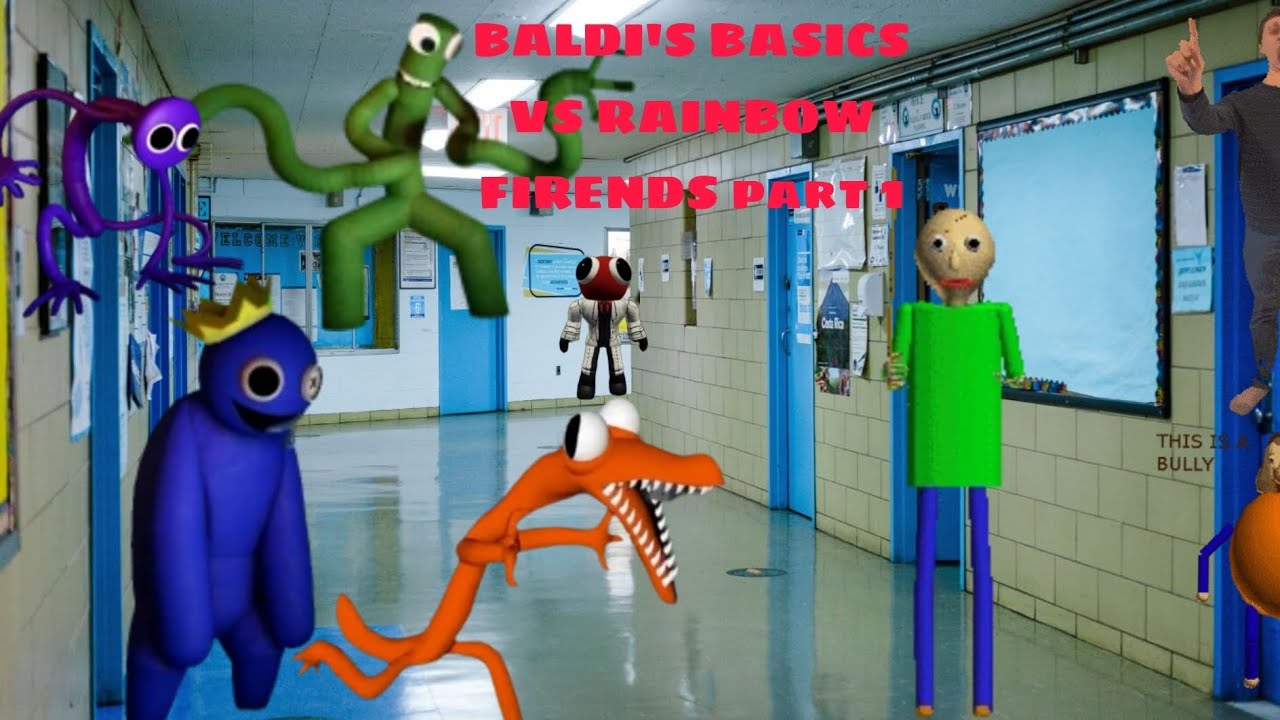 baldi's Basics vs rainbow friends part 1 - YouTube