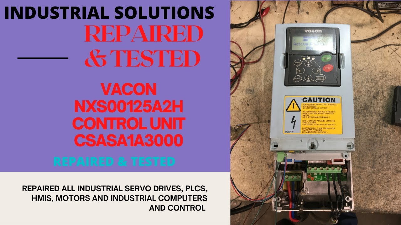 VACON DRIVE NXS00125A2H1SS CONTROL UNIT CSASA1A30000 ***REPAIRED ...