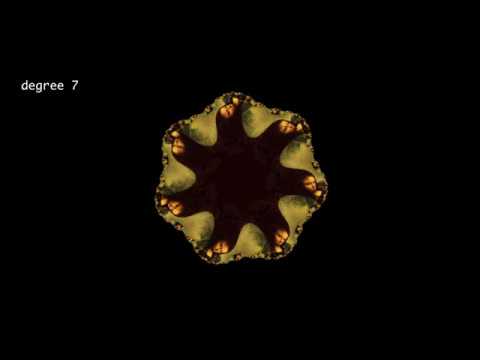Orbit trap fractal animation - various degrees along curves - YouTube