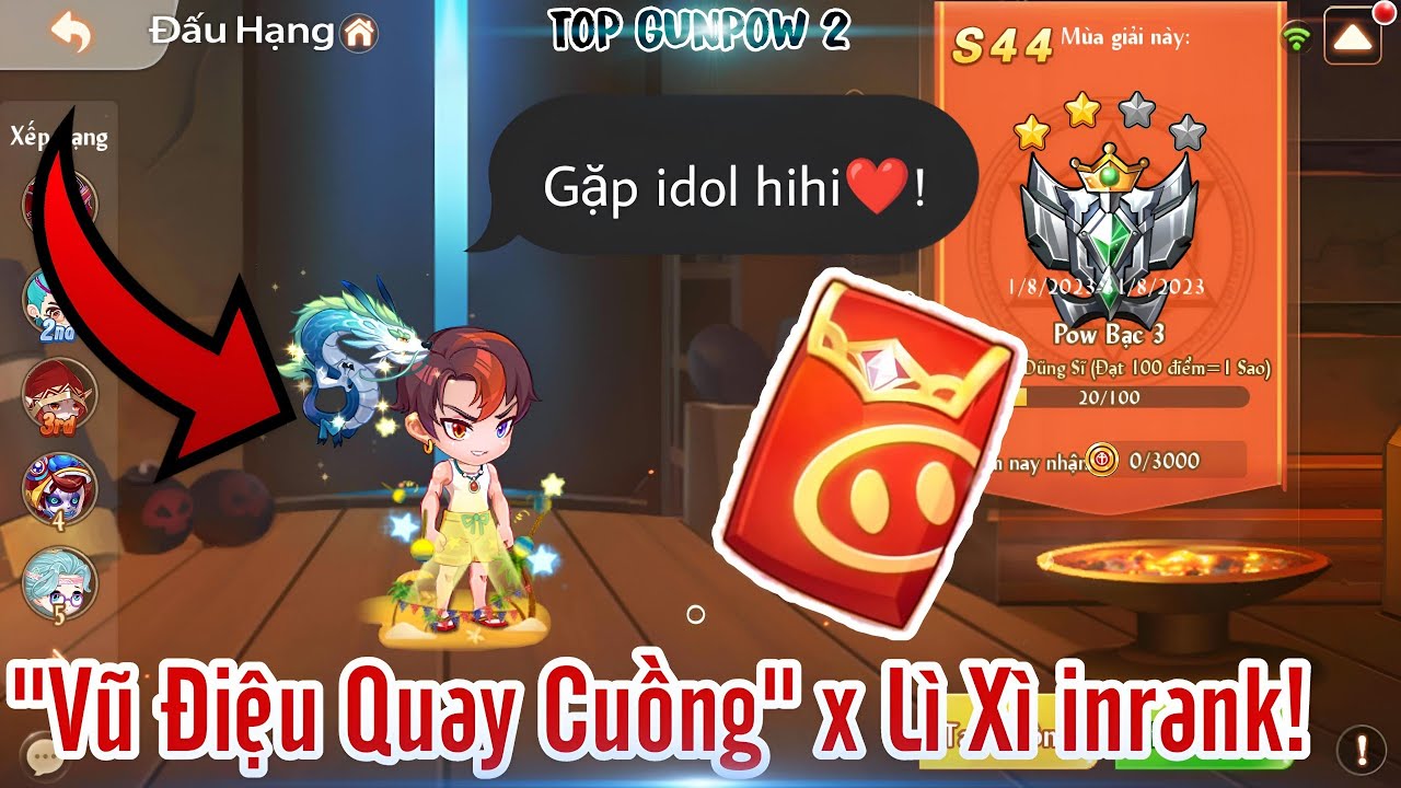 [Top Gunpow 2] "Vũ Điệu Quay Cuồng" x "Lì Xì" đại chiến rank đơn 1vs1 ...
