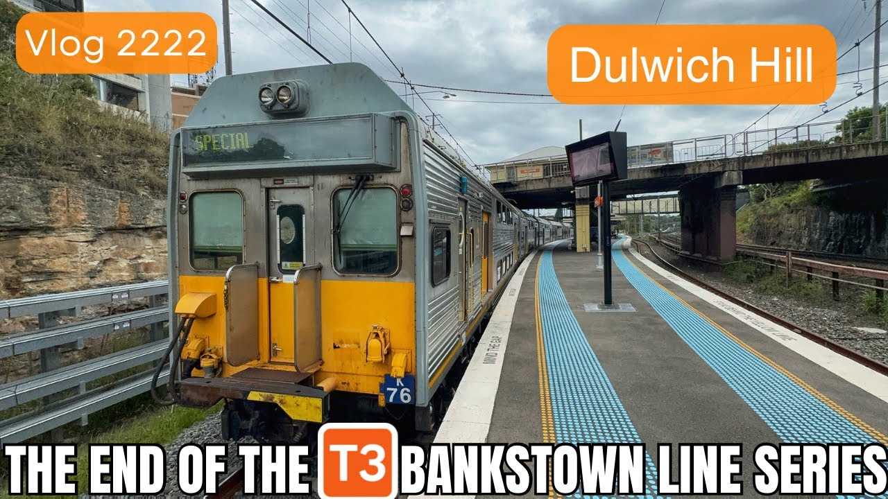 Sydney Trains Vlog 2222: Dulwich Hill - The End of the T3 Bankstown ...