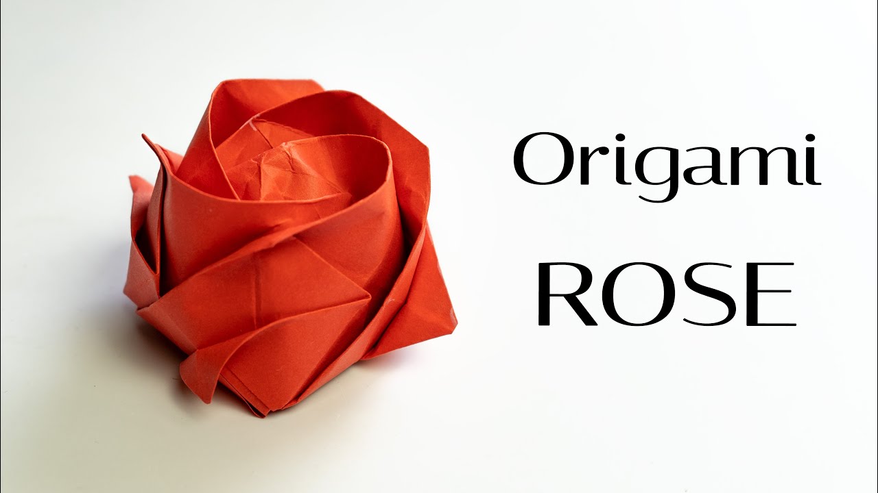 Origami Rose. How To Make Paper Rose. Origami Flower. - YouTube