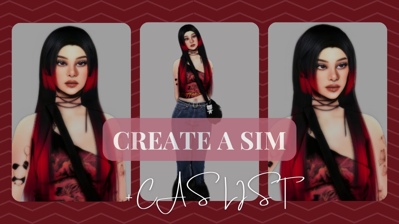 THE SIMS 4 ⭐ | SPEED CREATE A SIM♡‧₊ + CC List/Sim Download ฅ/ᐠ. ̫ .ᐟ\ฅ ...
