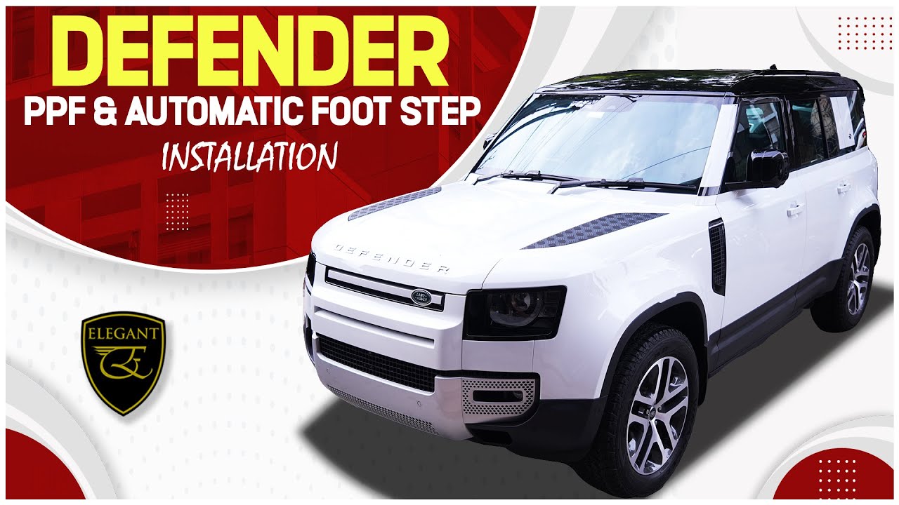 Automatic footstep & Ppf for Defender | Elegant Car Designers - YouTube