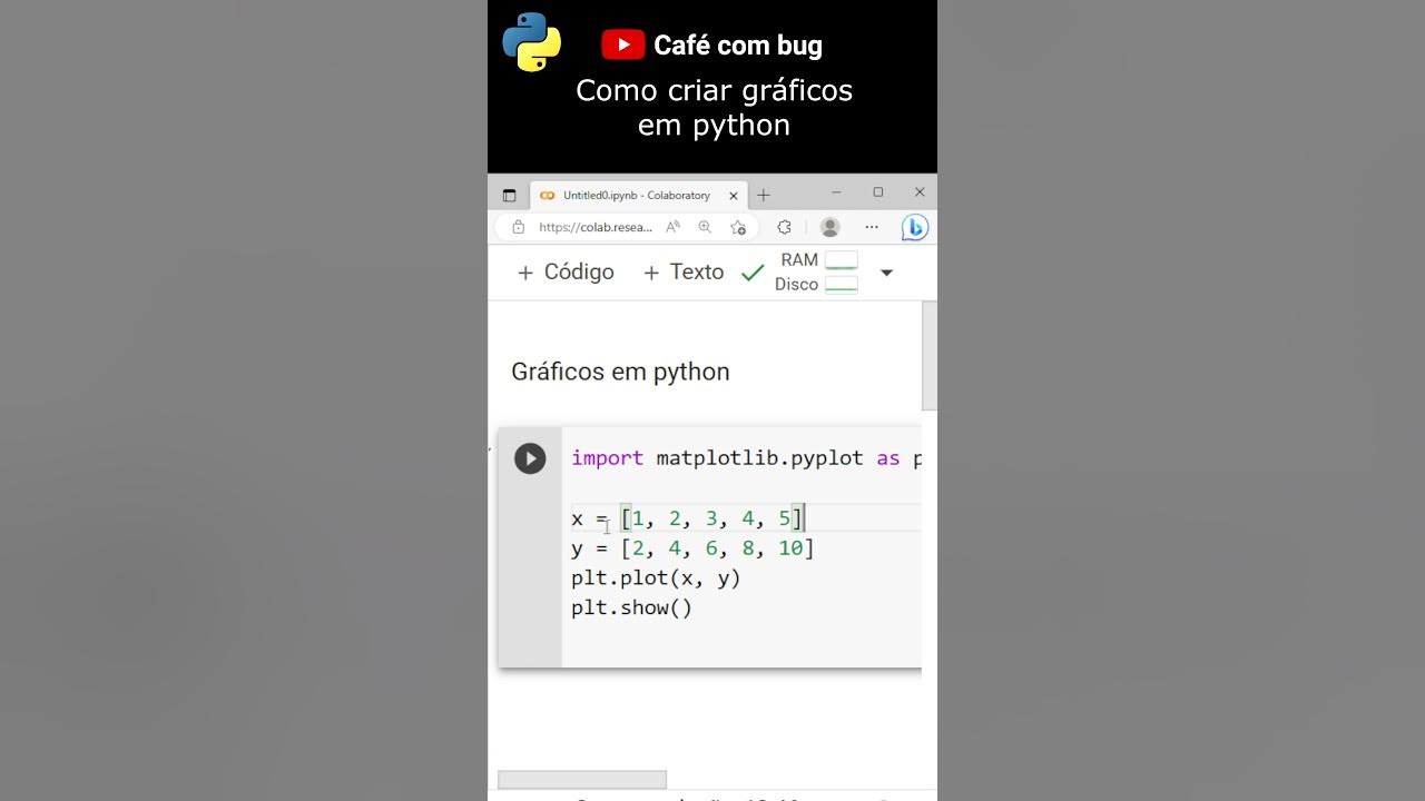 Como criar gráficos em Python | Dicas de python 5 #shorts - YouTube
