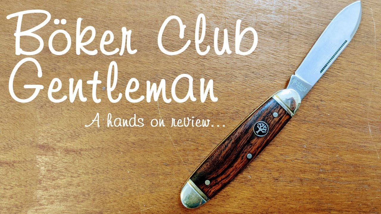 Böker Solingen Club Knife Gentleman folding pocket knife - hands on ...