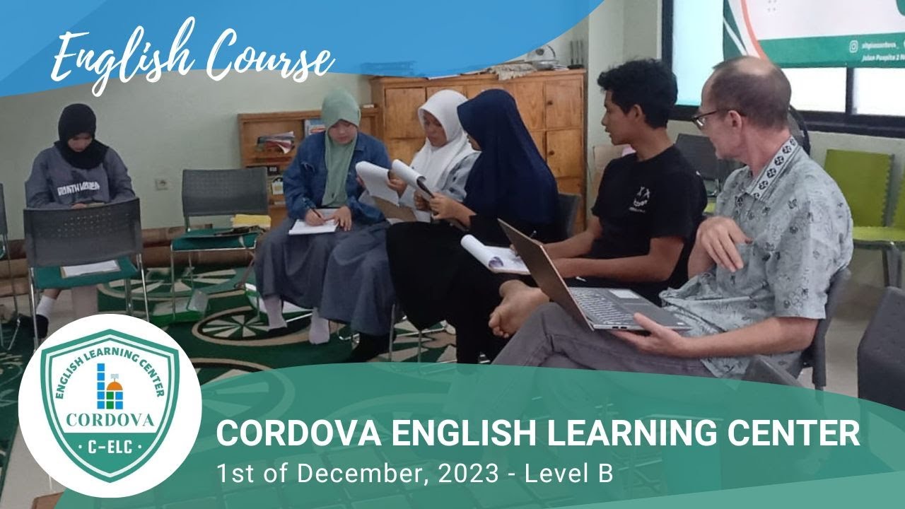 Cordova English Learning Center C-ELC / Level B / 1st December 2023 - YouTube