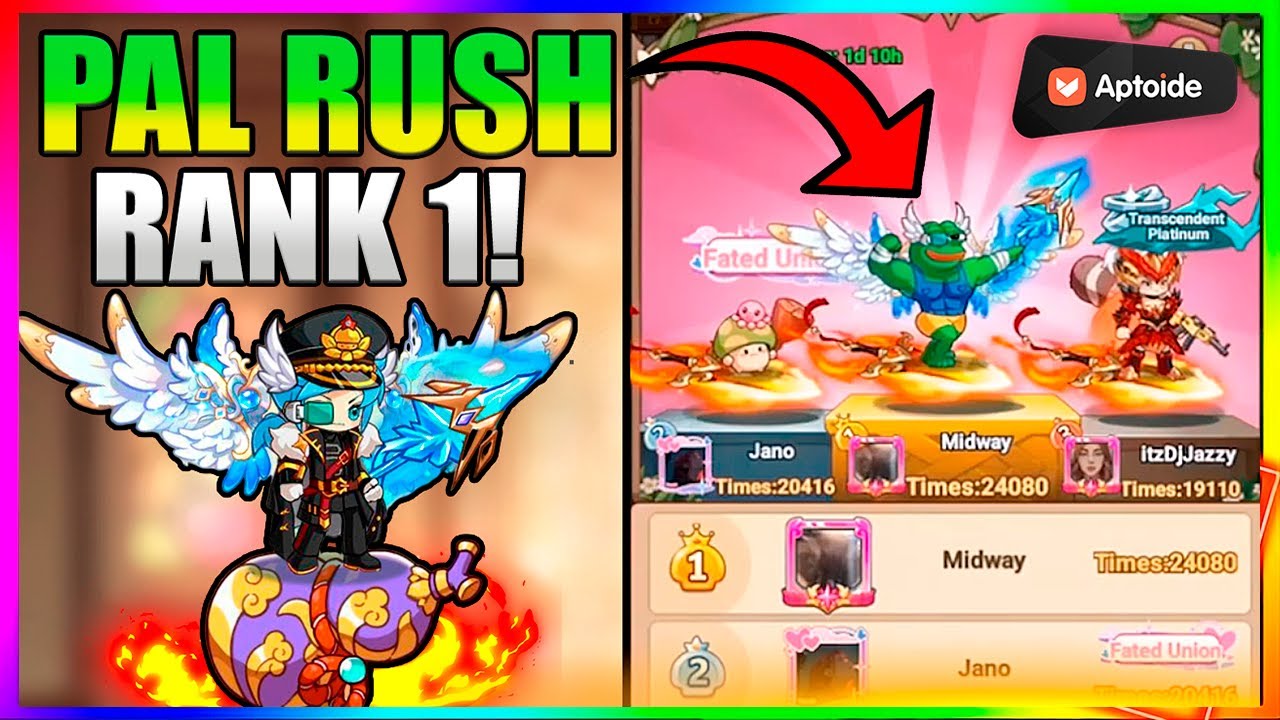 ️🔥RANK 1 PAL RUSH!! How to Get EASY FREE MOUNT - Legend of Mushroom ...