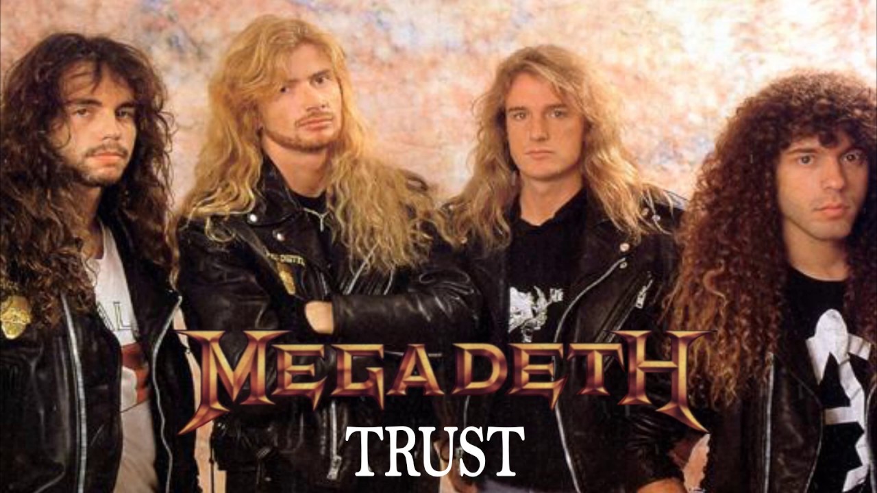 MEGADETH TRUST GUITAR BACKING TRACK WITH VOICE - YouTube