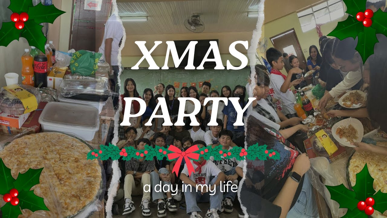 Art Vlog | #04 Christmast Party W 🎅🏻🎄 Classmate and with our Adviser ...