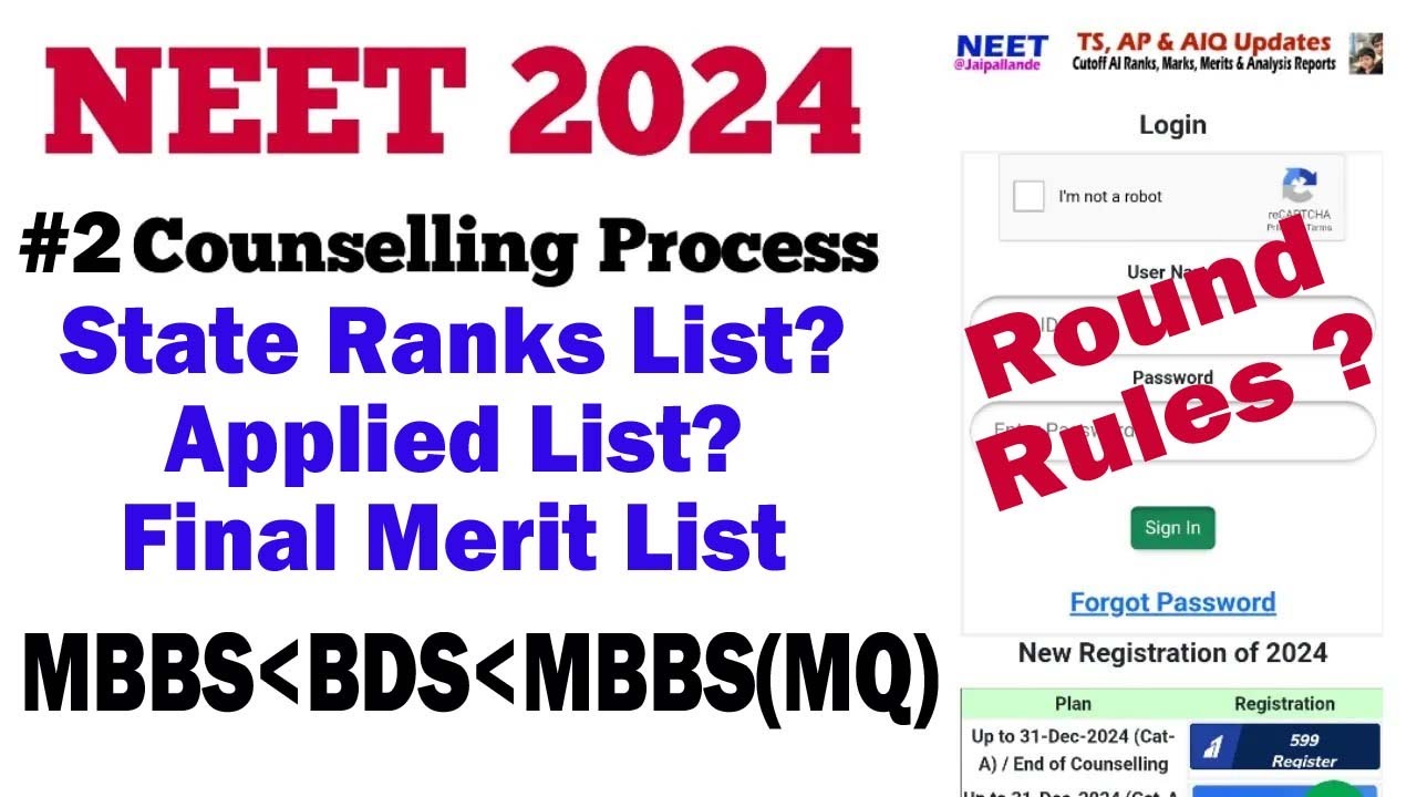 NEET Rank Predictor 2024 | NEET 2024 counselling process part 2 - YouTube
