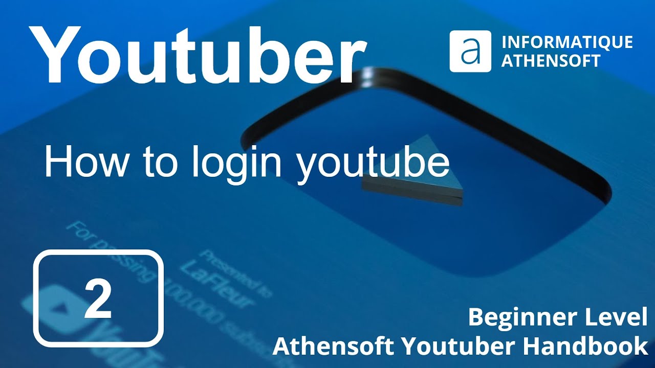 How to login youtube with a google account | youtber handbook 02 - YouTube