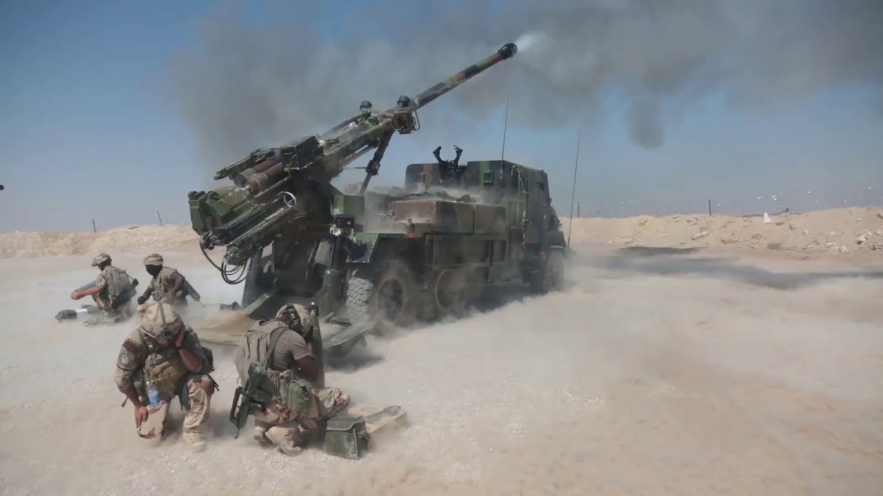 French Army CAESAR Self-Propelled Howitzer In Action - YouTube