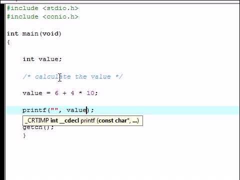 YouTube C Programming Tutorial 3 Comments and Math Functions - YouTube
