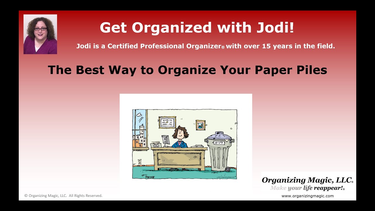 The Best Way to Organize Your Paper Piles - YouTube
