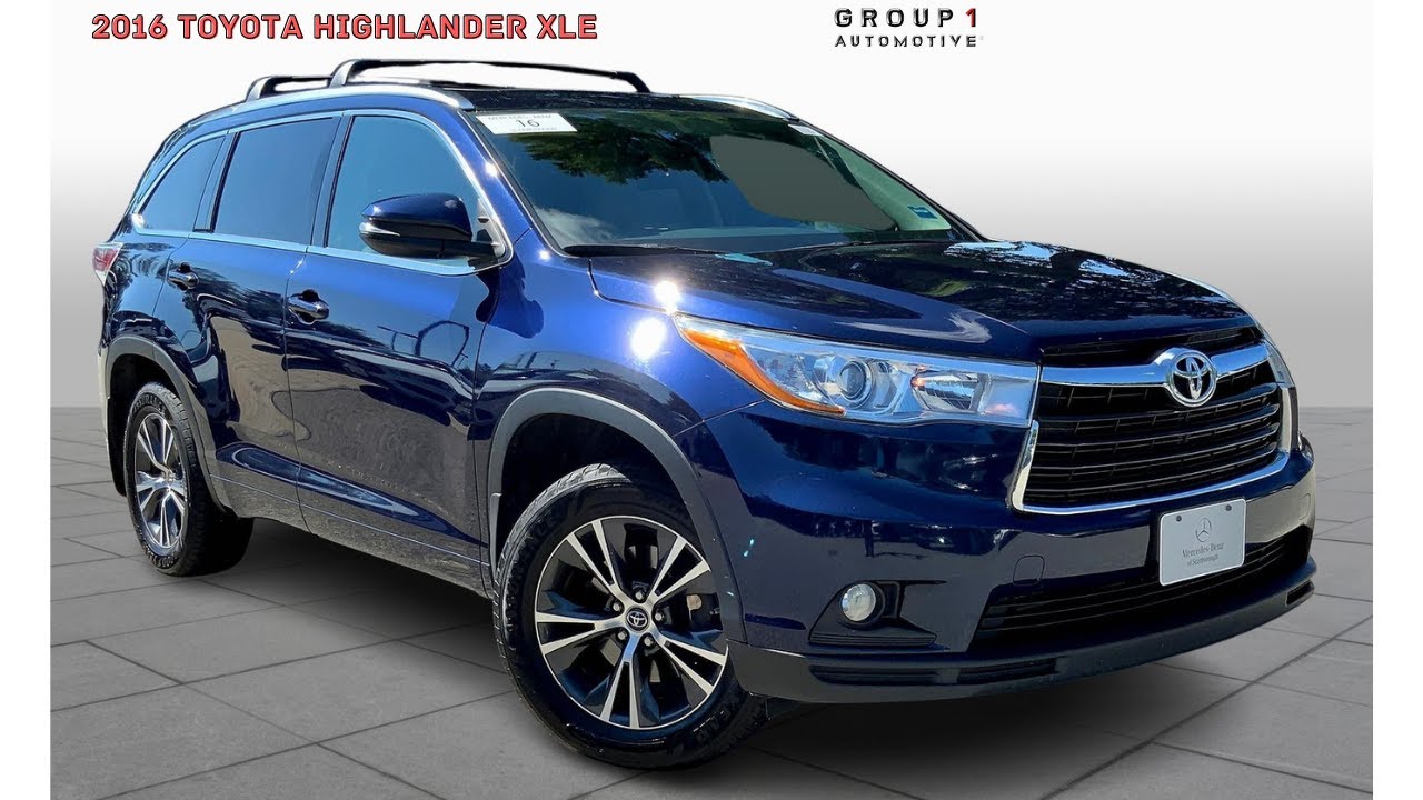 2016 Toyota Highlander XLE SUV | Video Tour with Christian - YouTube