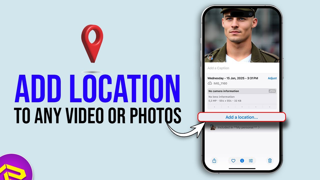 How to Add Location to Any Video or Photos on iPhone | Tag Location in ...