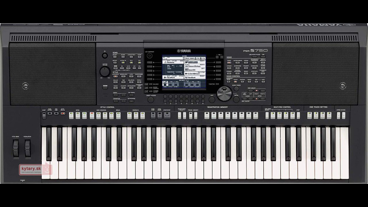 Style Yamaha PSR S-750 DISCO - YouTube