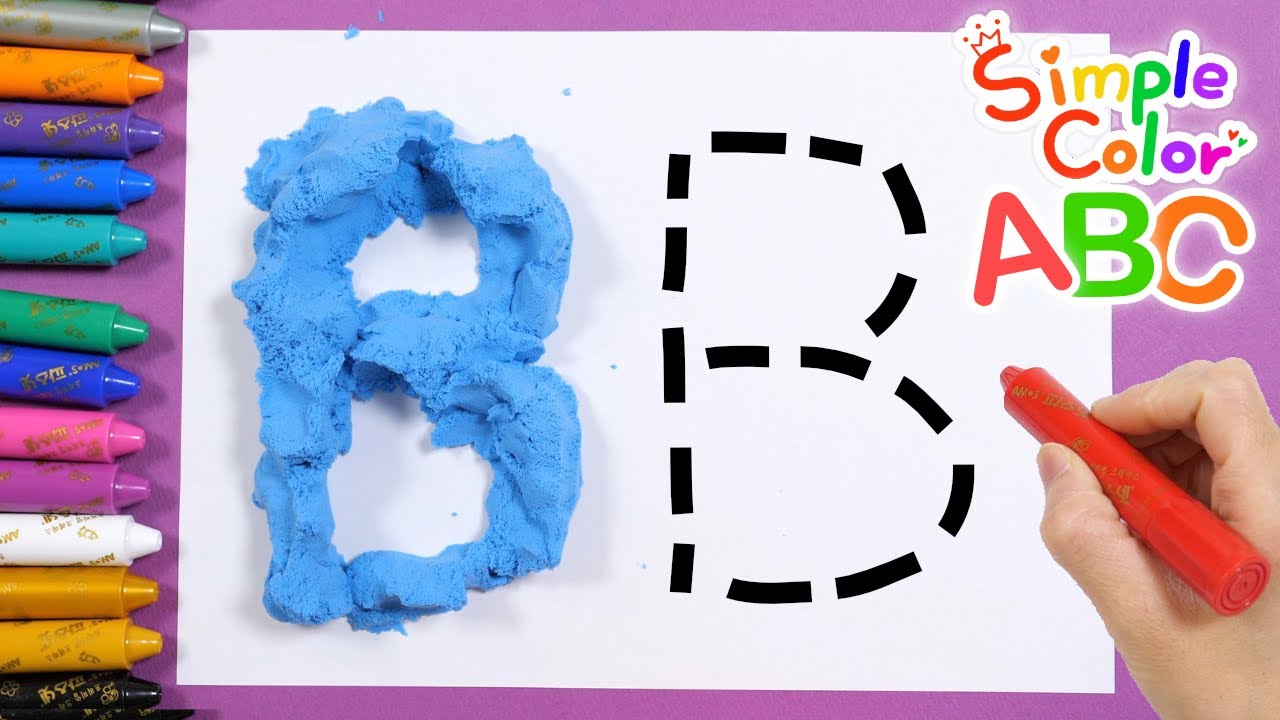 Learn the alphabet by making letters with colored clay and writing them ...