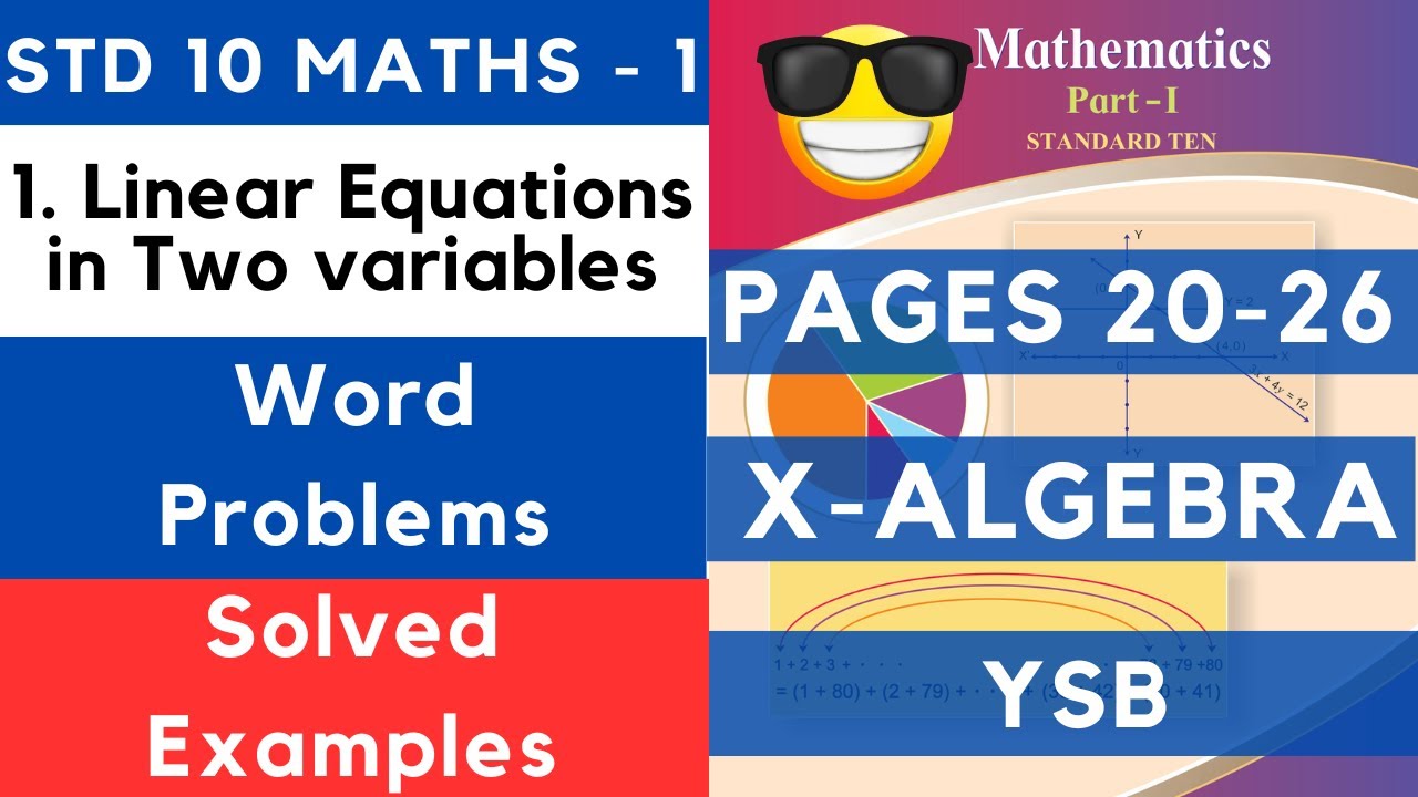 Solved Examples from Practice Set 1.5 Linear Equations in Two Variables ...