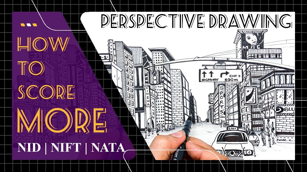 NID/NATA/ NIFT Preparation |How to Score more in Perspective Drawings ...