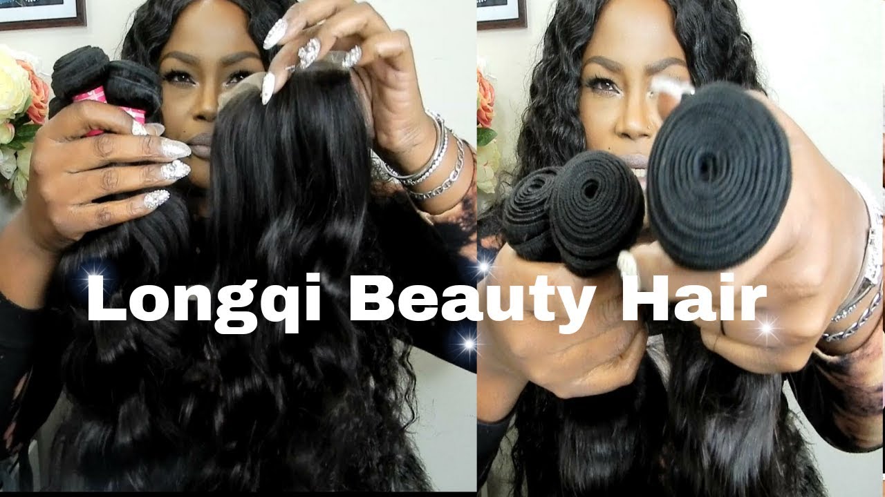 AMAZON PRIME/ UNBOXING LONGQI BEAUTY BRAZILIAN BODY WAVE HAIR - YouTube