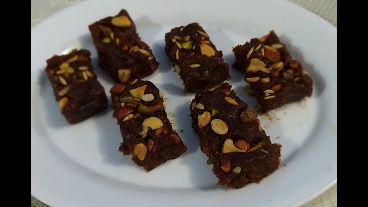 Energy bar Dry fruit halwa | Date - dry fruit halwa | Dry fruits halwa ...