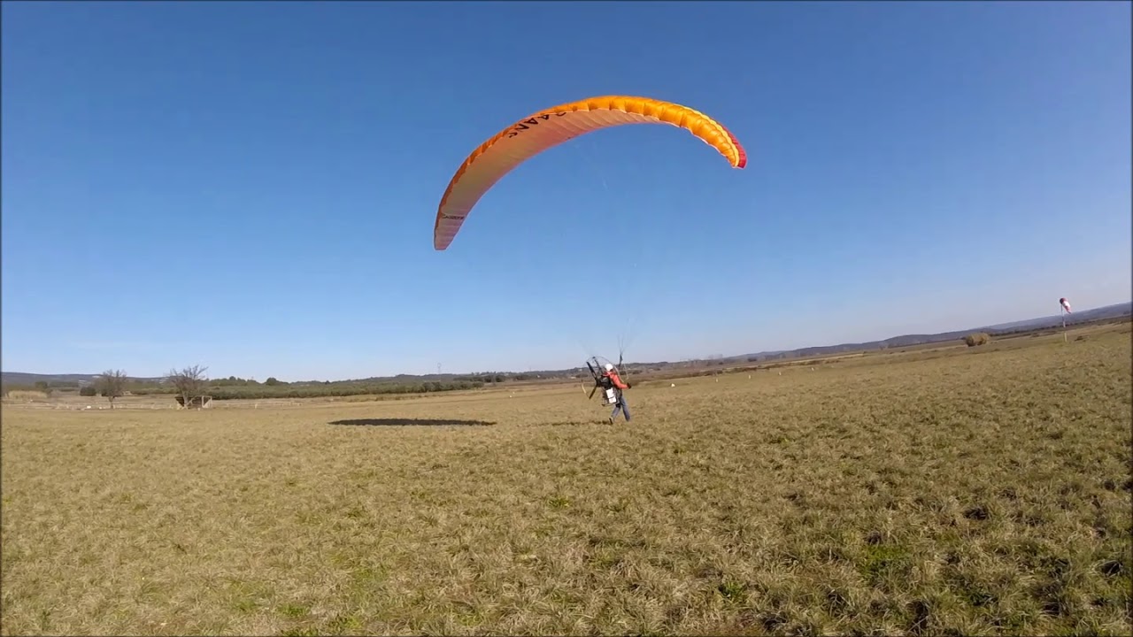 Electric paramotor training - YouTube