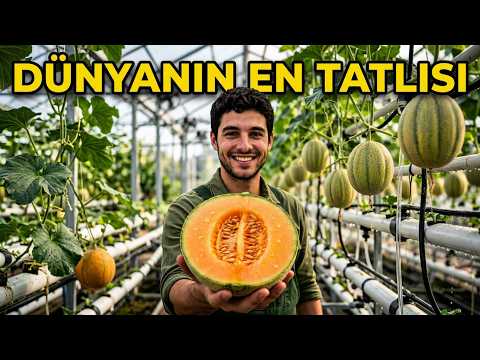 Toprak Yok, Çamur Yok! Seralarda Dünyanın En Tatlı Kavunları Nasıl Yetişiyor?