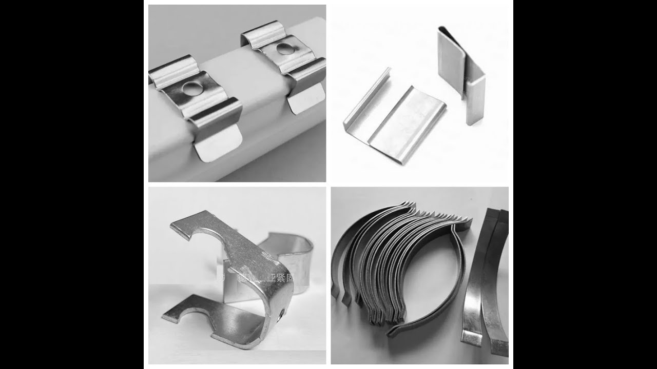 Flat Strip & spring Fixed spring plate U shaped Pipe clamp Flat Snap ...