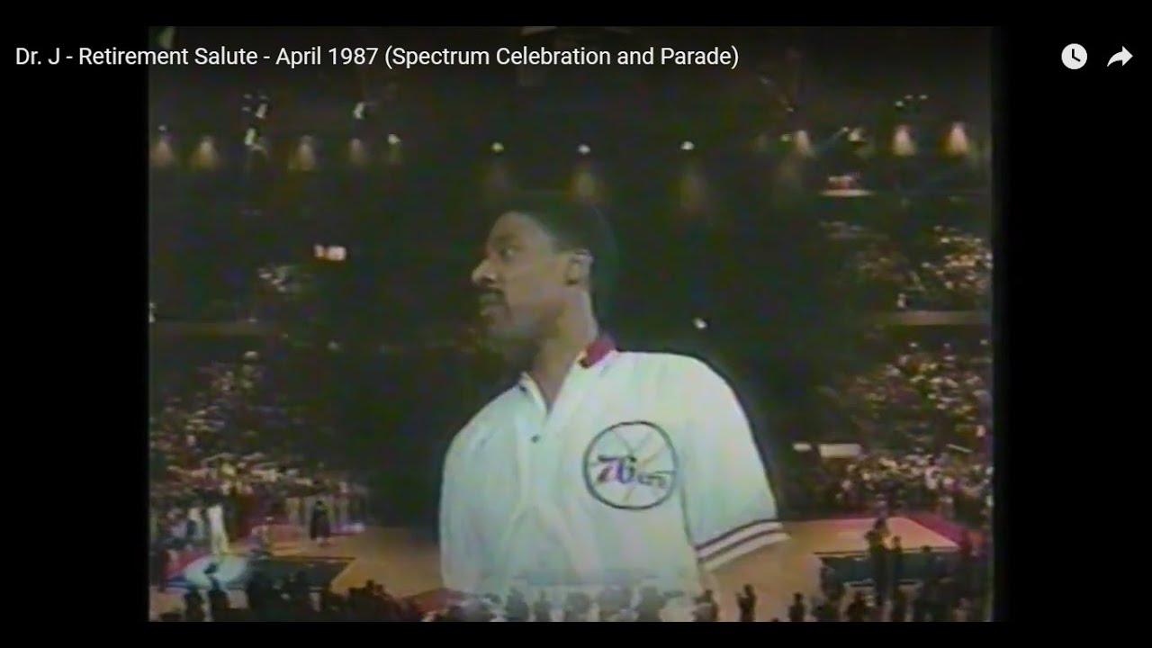 Dr. J - Retirement Salute - April 1987 (Spectrum Celebration and Parade ...
