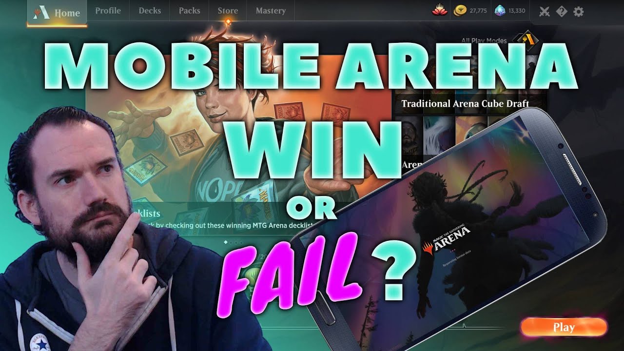 Magic: the Gathering Arena Mobile UI Review - Is it any good? - YouTube