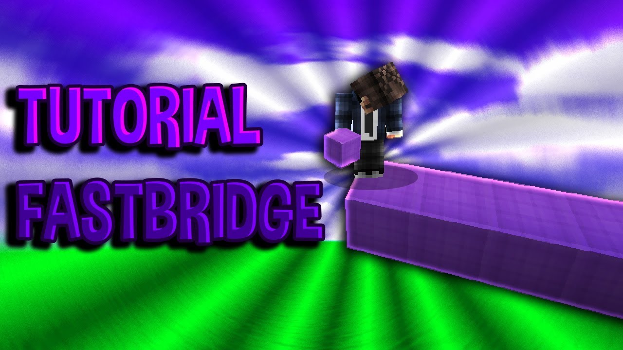 ¡CÓMO HACER EL FASTBRIDGE RECTO EN MINECRAFT! l Puente rápido l TUTORIAL - YouTube