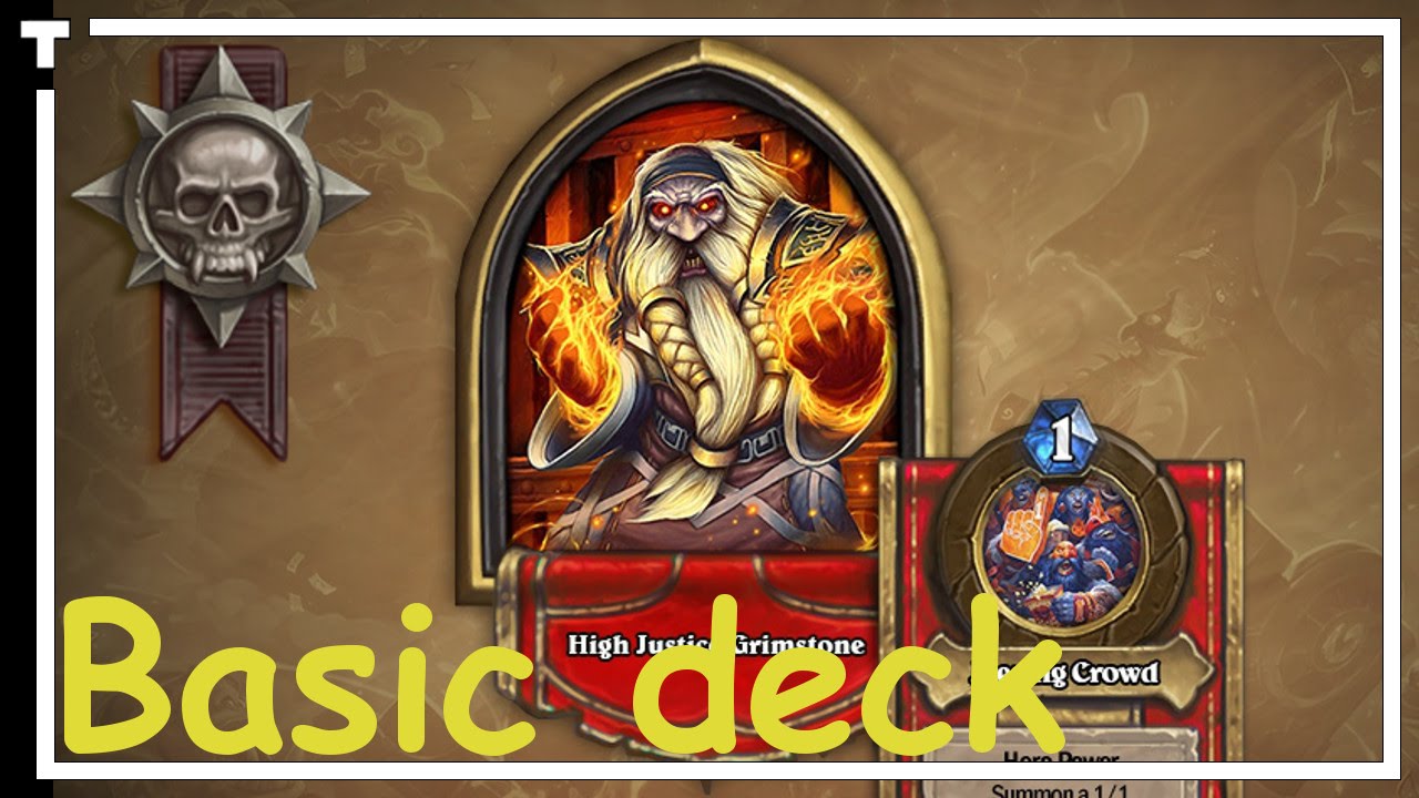 Hearthstone: Blackrock Mountain - Heroic Dark Iron Arena Basic deck ...