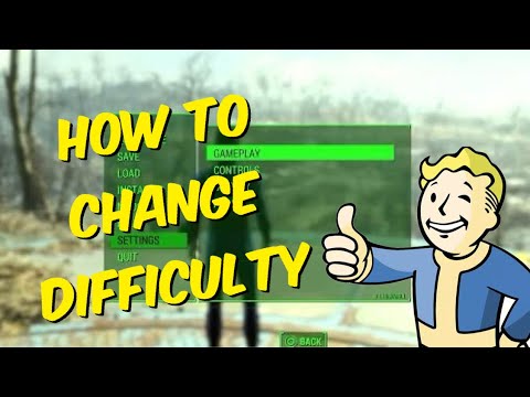 How To Change Game Difficulty In Fallout 4 - YouTube