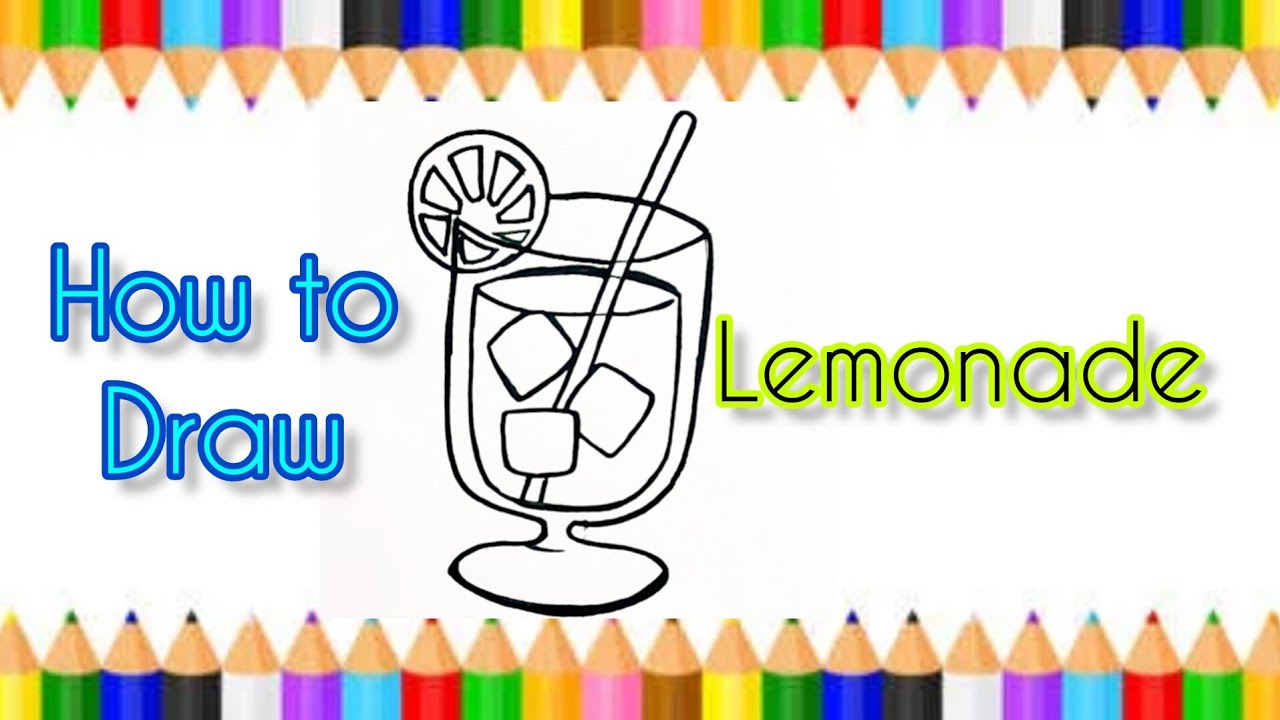 How to draw a cute Lemonade step by step #drawing #howtodraw - YouTube