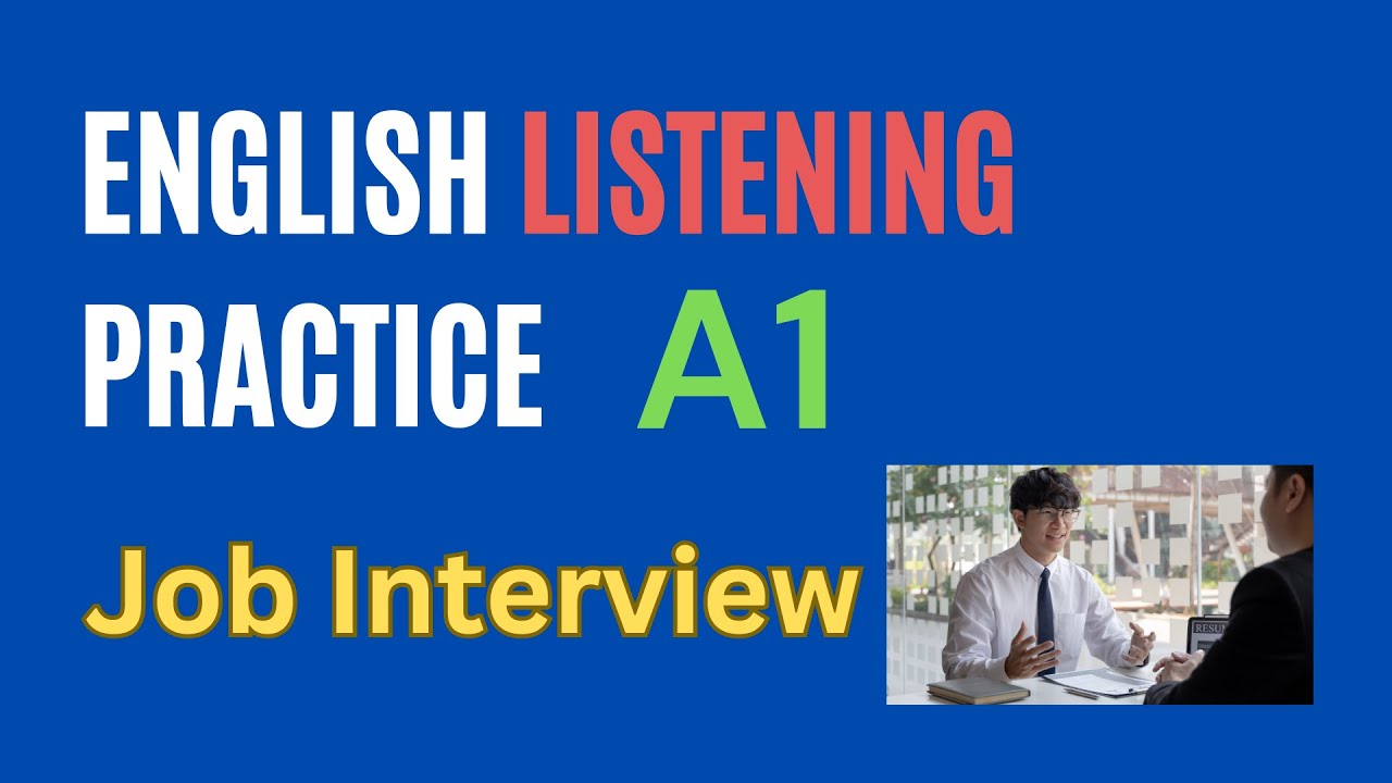 English Podcast | A1 English Listening Practice - Job Interview - YouTube