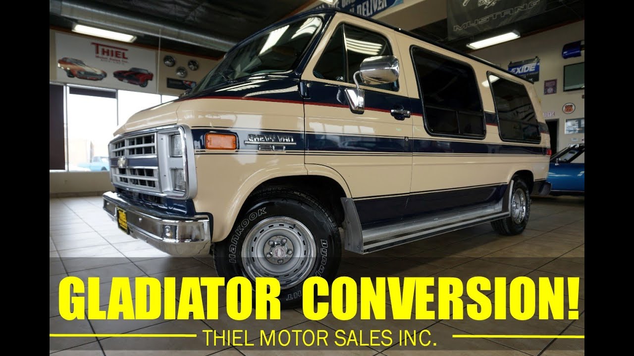 RARE 1988 Chevrolet G20 GLADIATOR CONVERSION VAN 350 V8 FOR SALE @ WWW ...