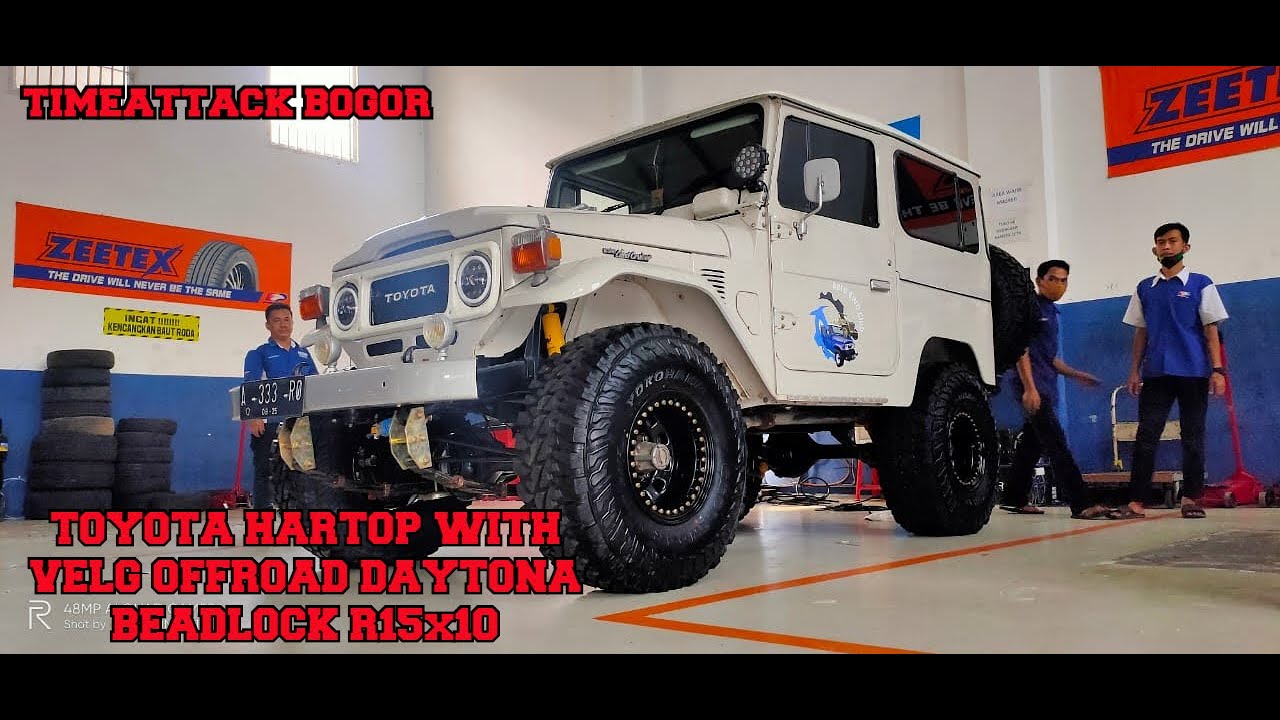 Toyota Hartop Pakai Velg Offroad Merk Daytona Beadlock R15 Lebar 10 ...