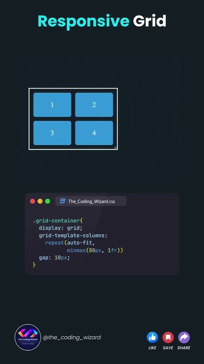 Responsive Layout Using Grid In Css Html Webdesign Css Webdevelopment Youtube