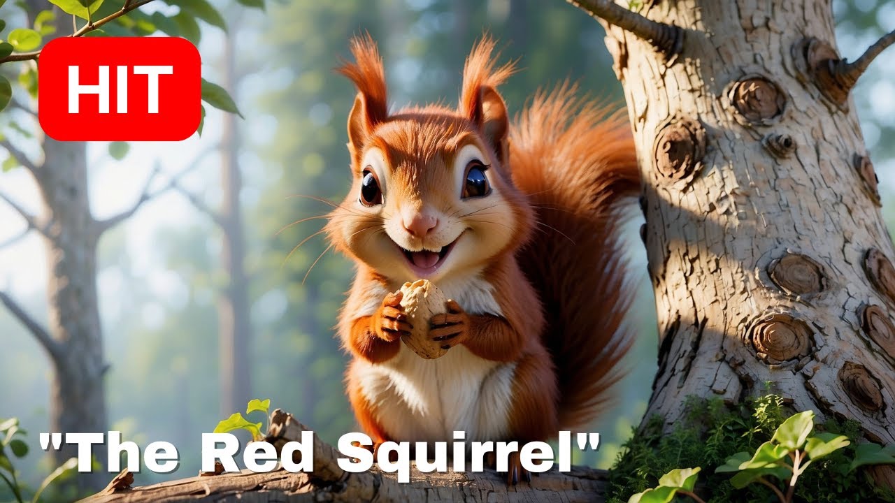 Song about Squirrel "The Red Squirrel" - Kids Song - Children Music ...