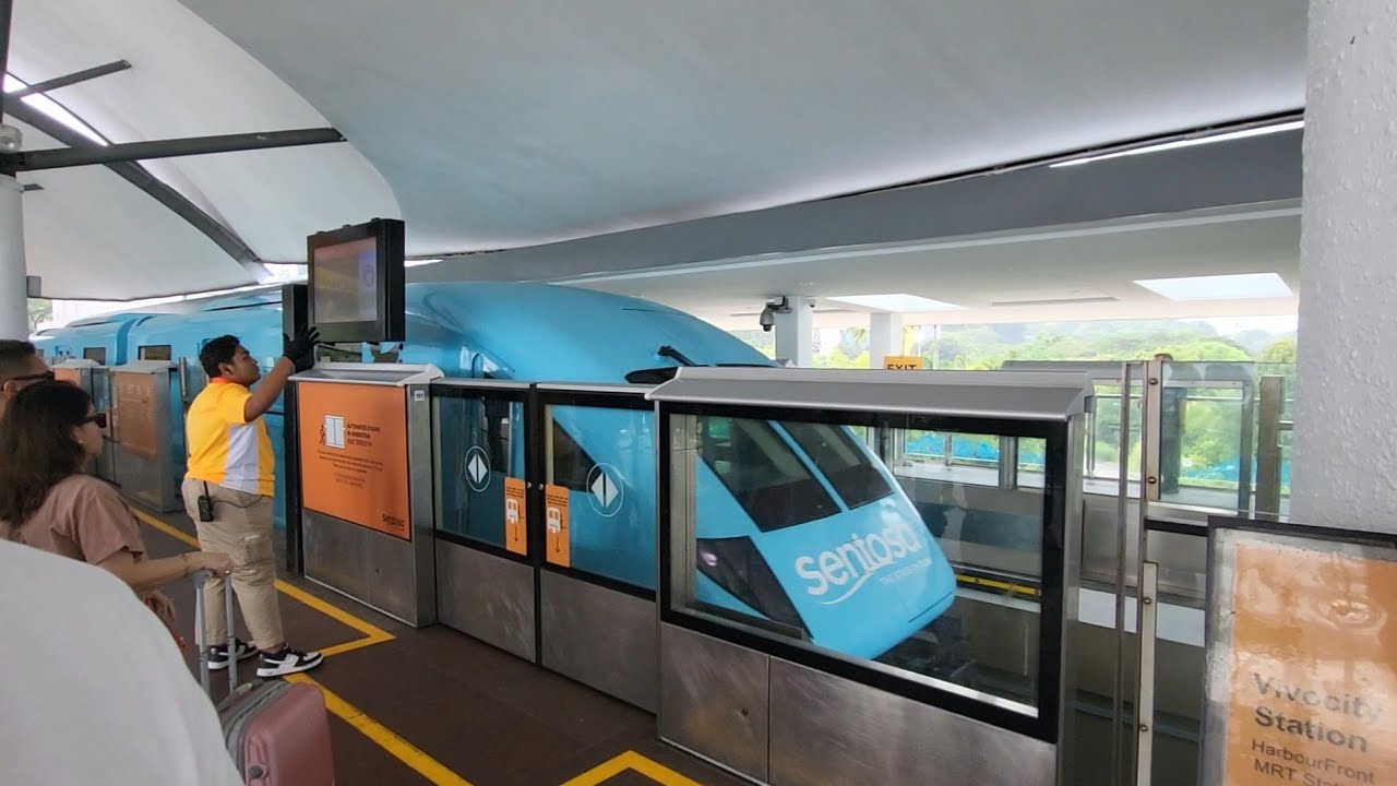 Sentosa Expres full ride Beach to Vivo - YouTube