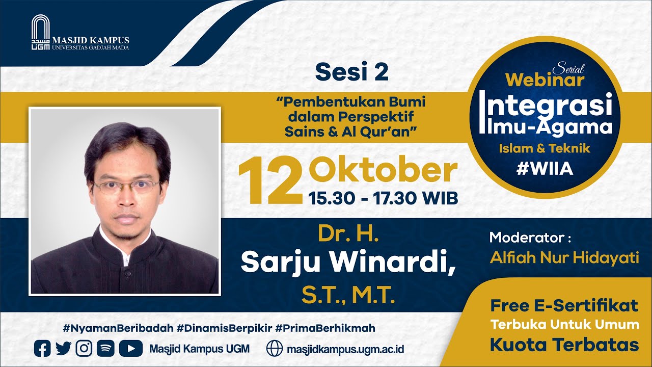 (Part 2) "Pembentukan Bumi dalam Perspektif Sains & Al Qur'an" - Dr. H. Sarju Winardi, S.T., M.T ...