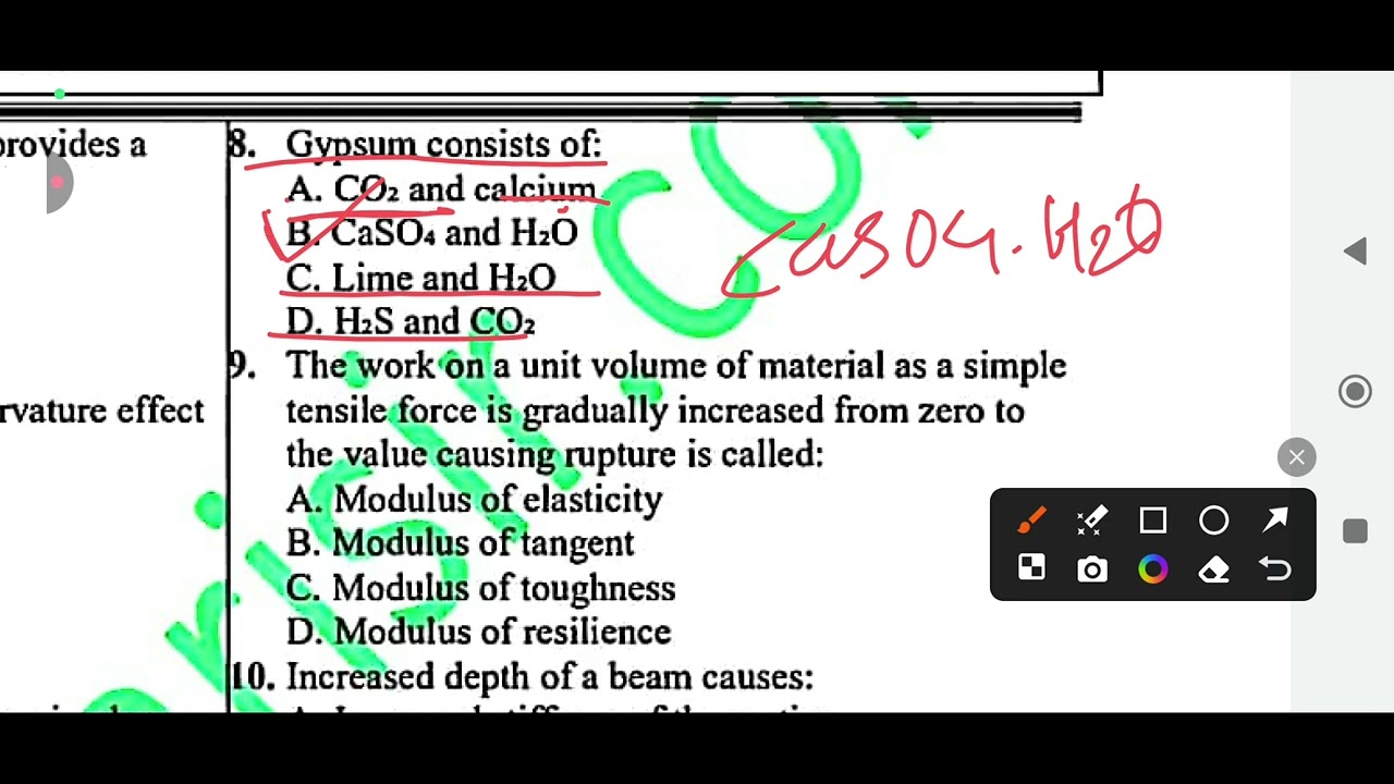 Civil Sub Engineer model question objective set koahi pardesh 7 - YouTube