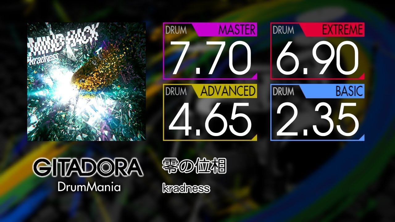 【GITADORA】 零の位相 (MASTER ~ BASIC) Drum - YouTube