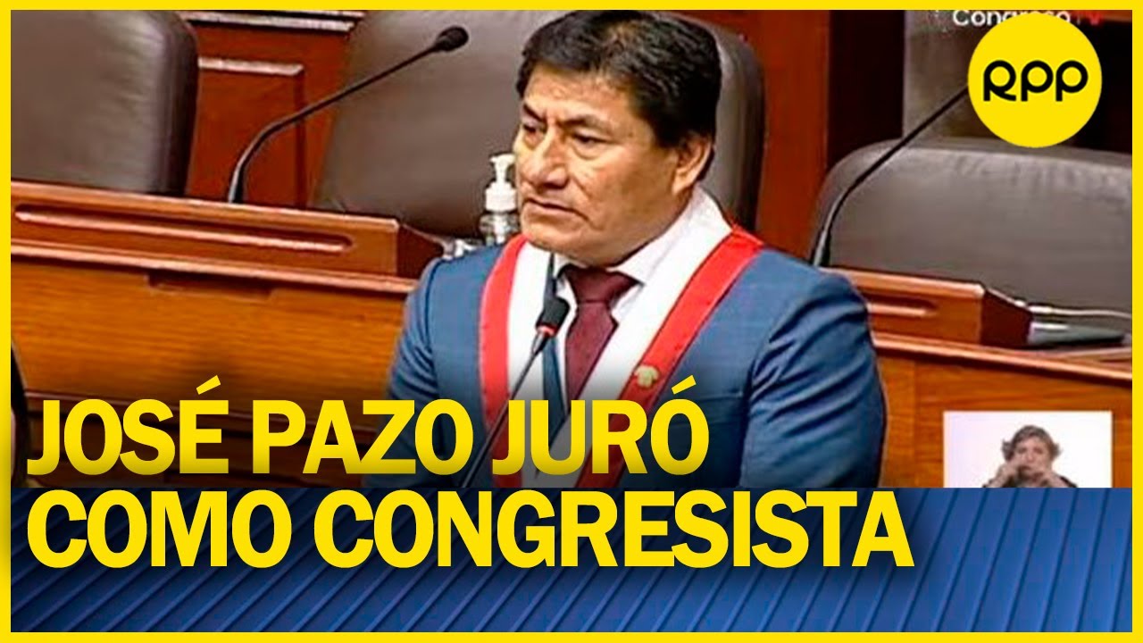 José Pazo Nunura jura como congresista de la República en reemplazo de ...