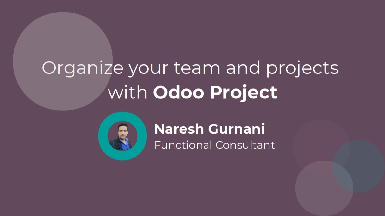Organize your team and projects with Odoo Project - YouTube