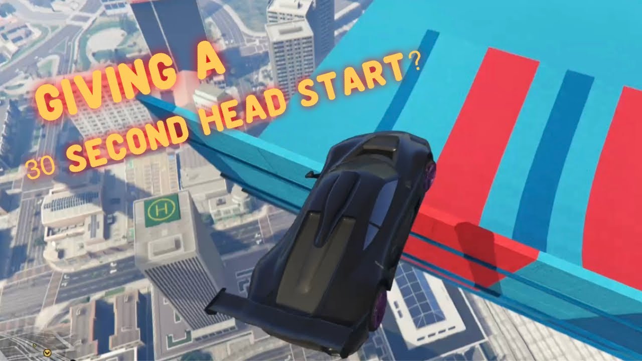 GTA 5 Online - Giving a head start - GTA V Races - YouTube